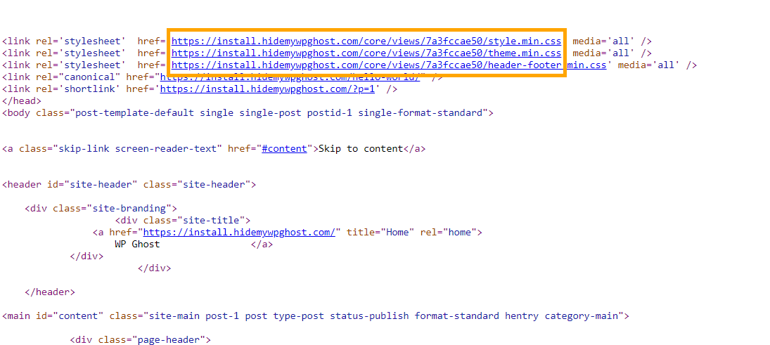 Change wp-content Path with WP Ghost